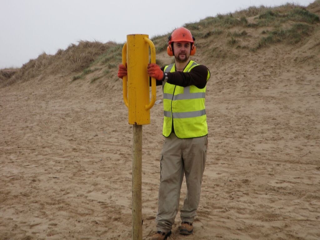 Sand dune conservation volunteer for the Fylde Sand Dunes Project ...
